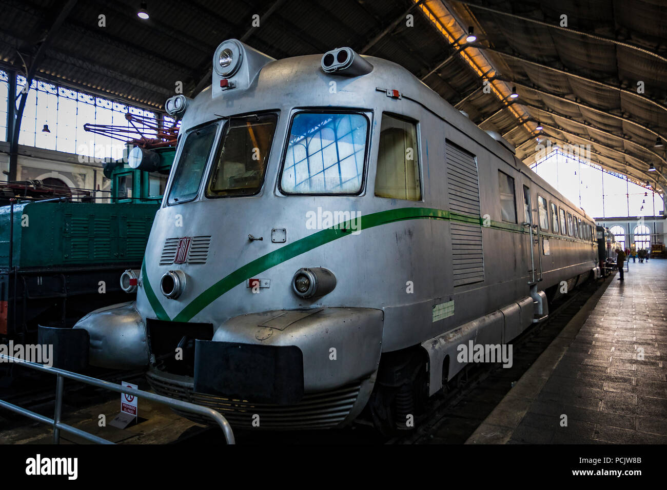 MADRID, SPAIN - 27 MARCH, 2018: Museum of trains Madrid exposition of ...