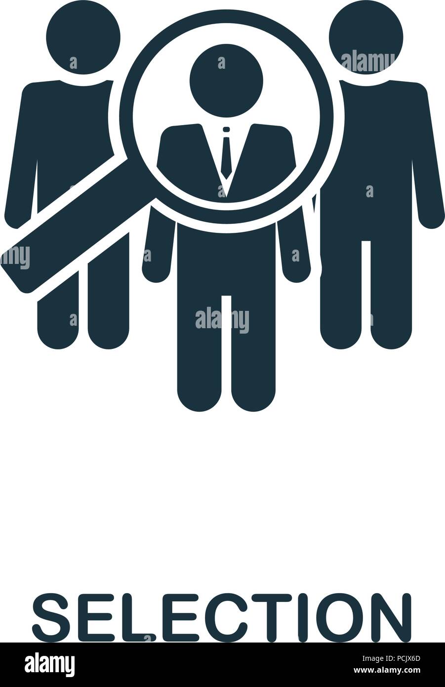 Recruitment process concept icon vector hi-res stock photography and ...