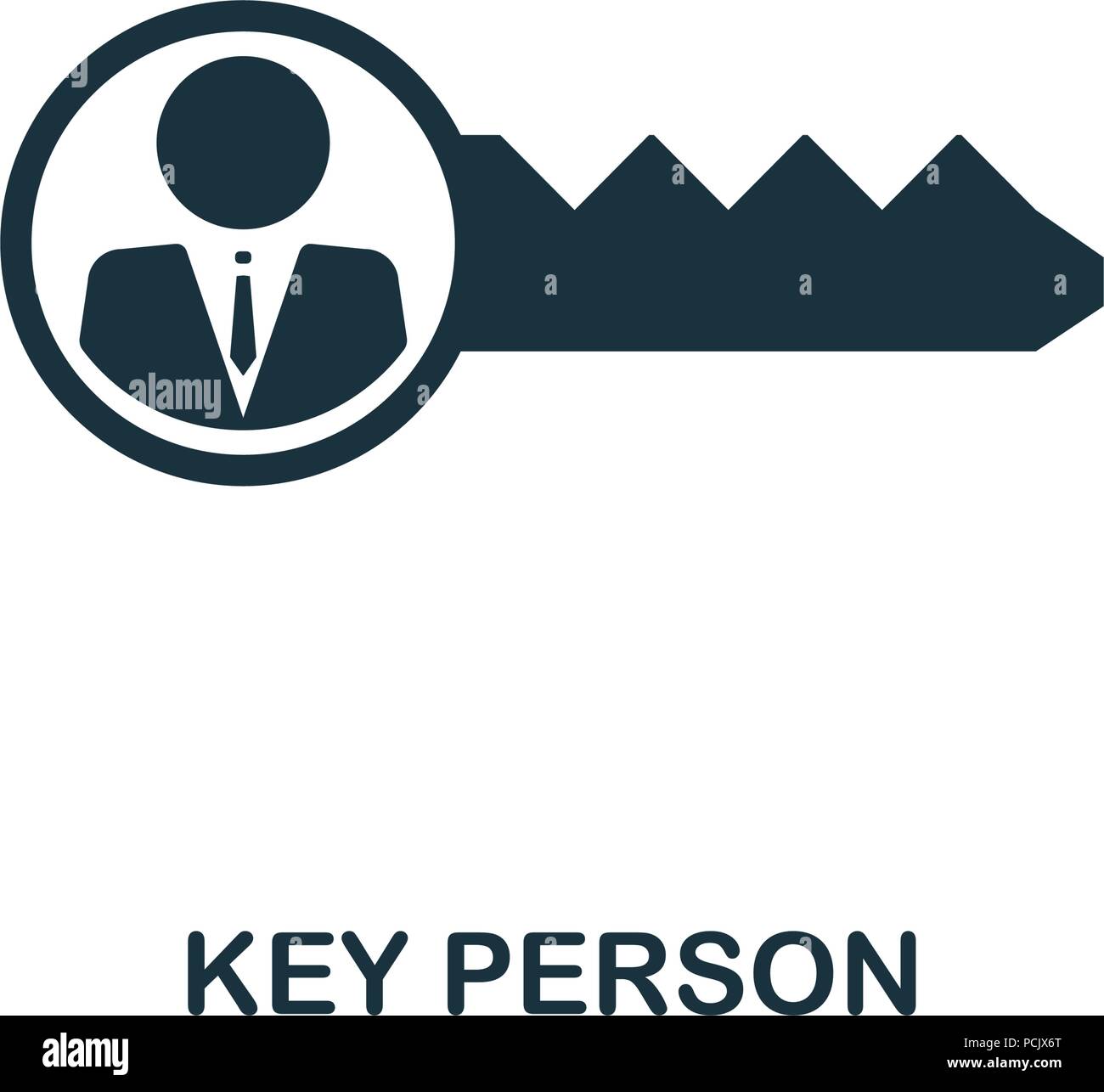 Key Person creative icon. Simple element illustration. Key Person ...