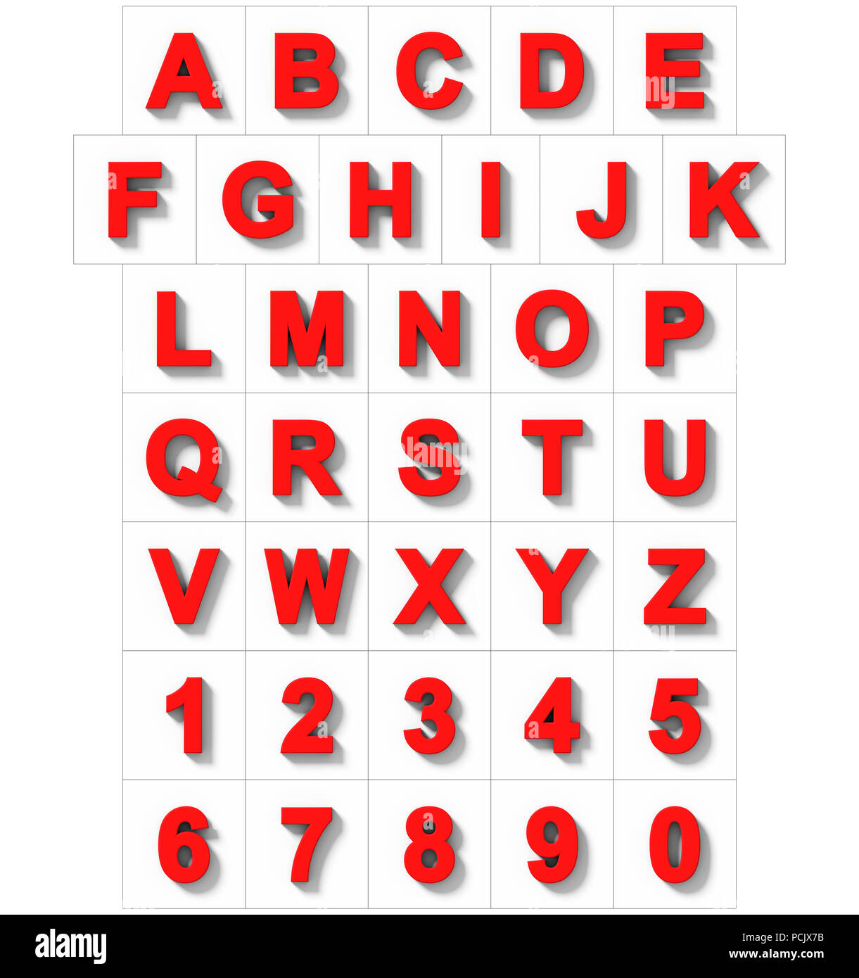 Numbers red white hi-res stock photography and images - Alamy