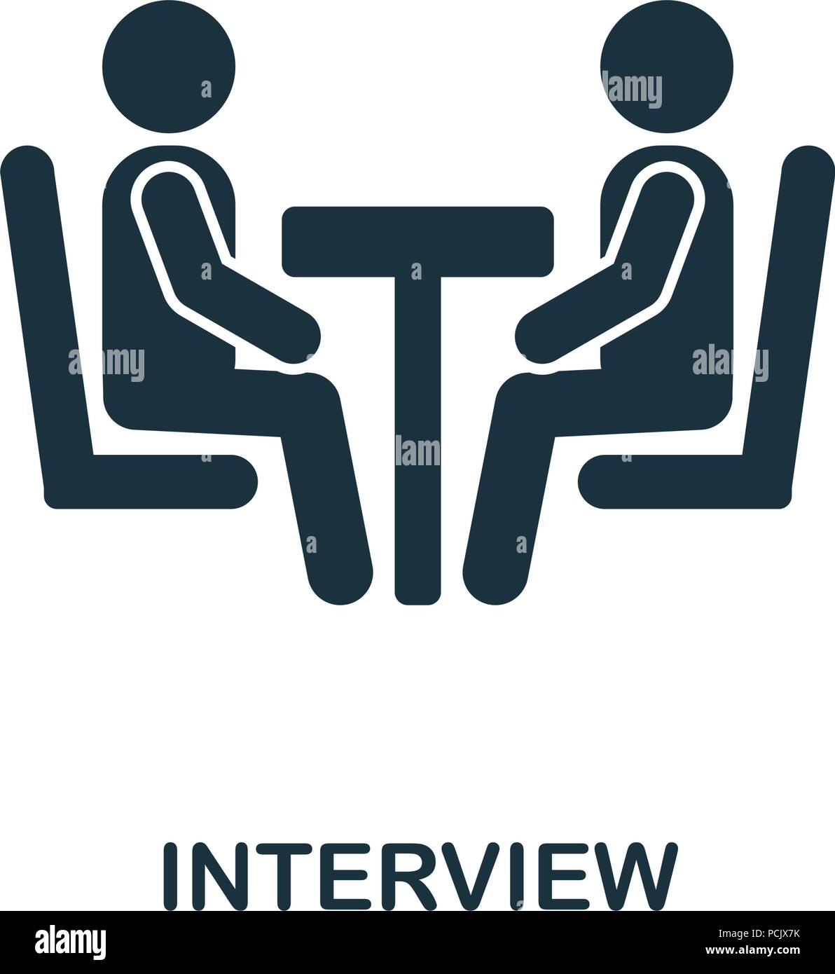 Interview creative icon. Simple element illustration. Interview concept ...