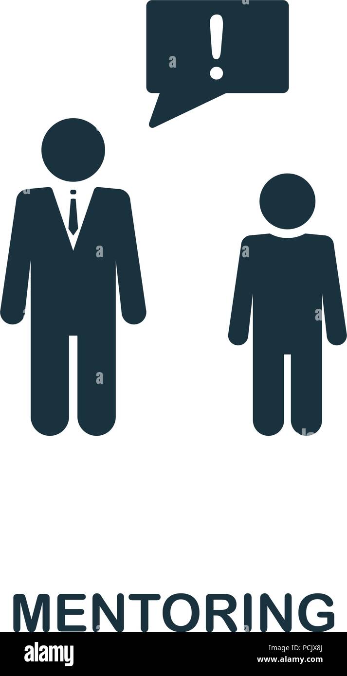 Mentoring creative icon. Simple element illustration. Mentoring concept symbol design from human ...