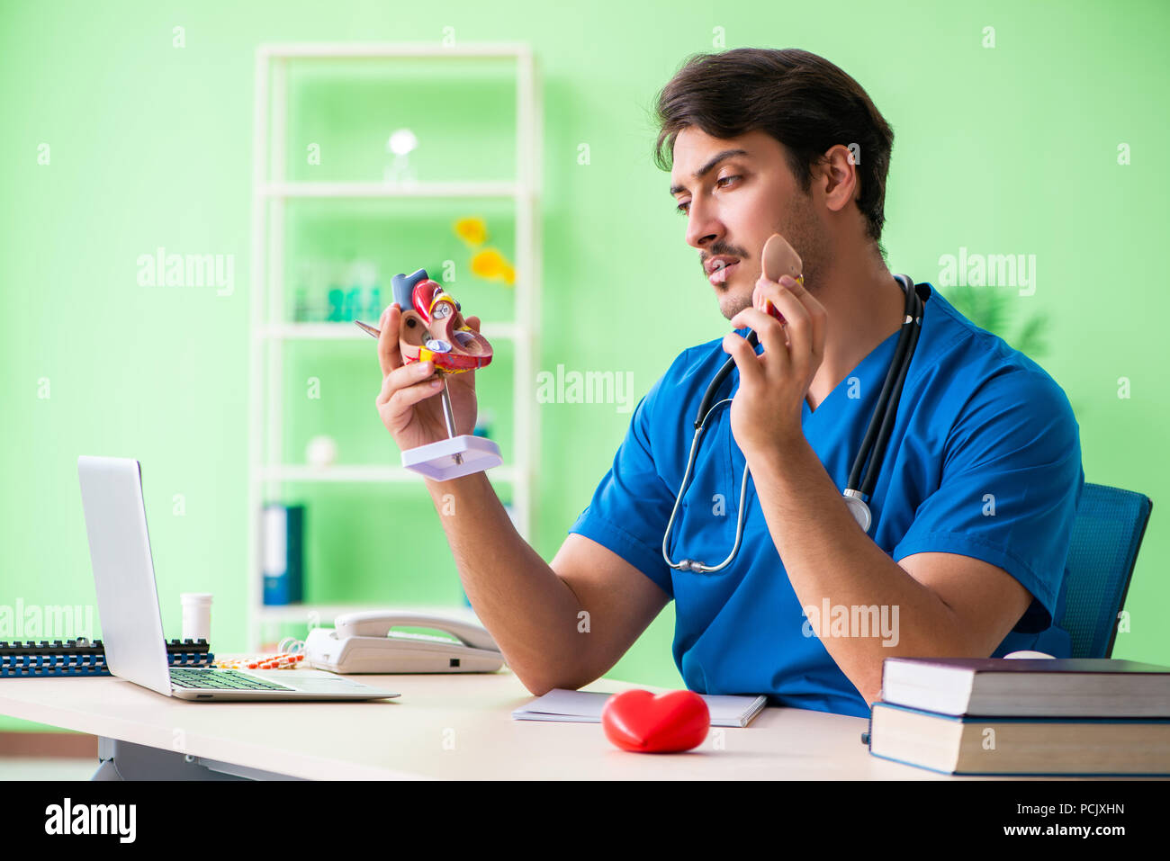 Concerned doctor thinking problems hi-res stock photography and images ...