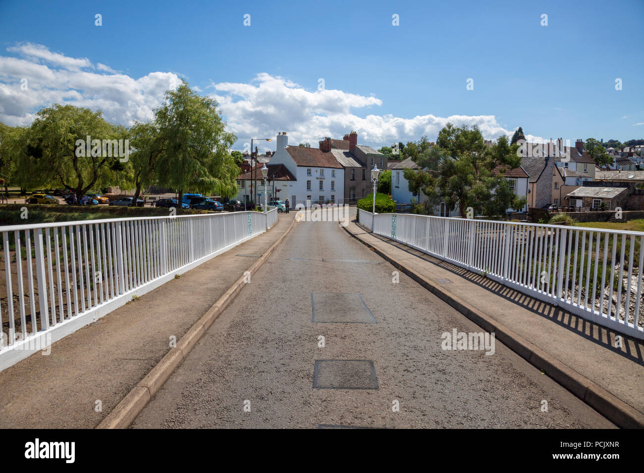 The Old Wye Bridge looking towards Monmouthshire, Wales Stock Photo - Alamy