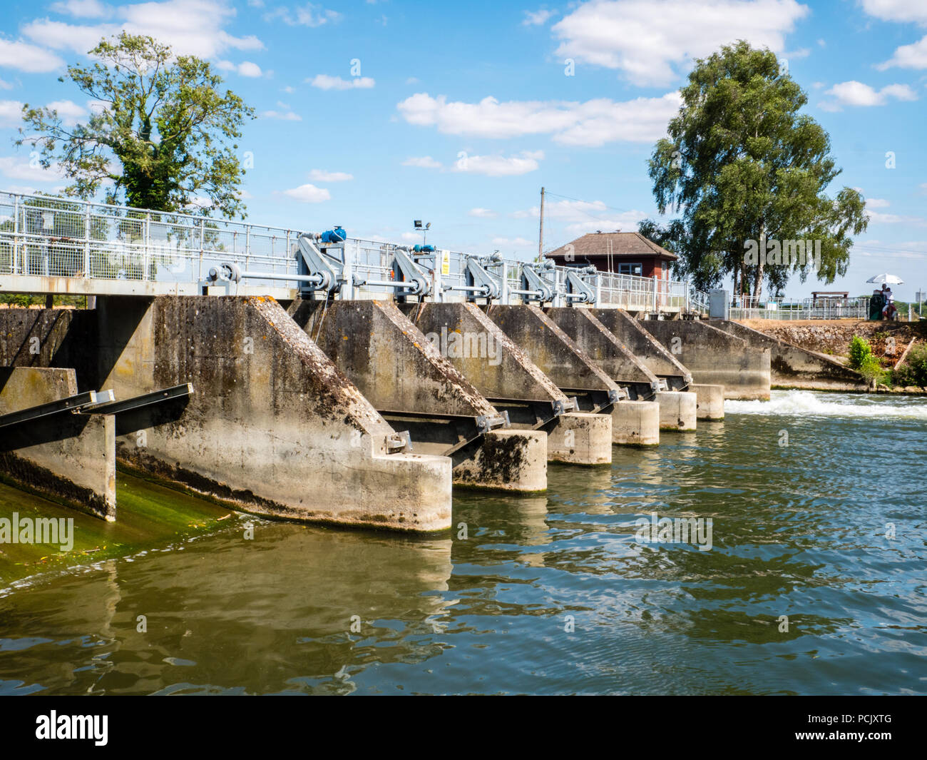 Wier and Lock Keepers, Days Lock, Lock and Wier, River Thames, nr ...