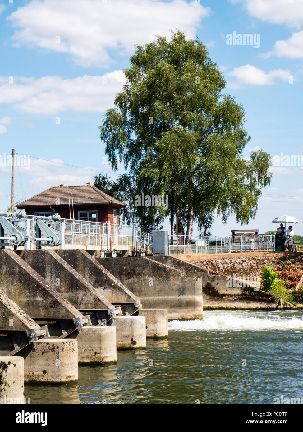 Wier and Lock Keepers, Days Lock, Lock and Wier, River Thames, nr ...