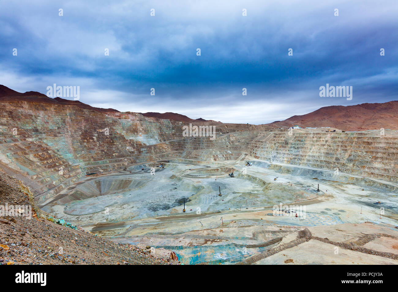 Open Pit Copper Mine Stock Photo - Alamy