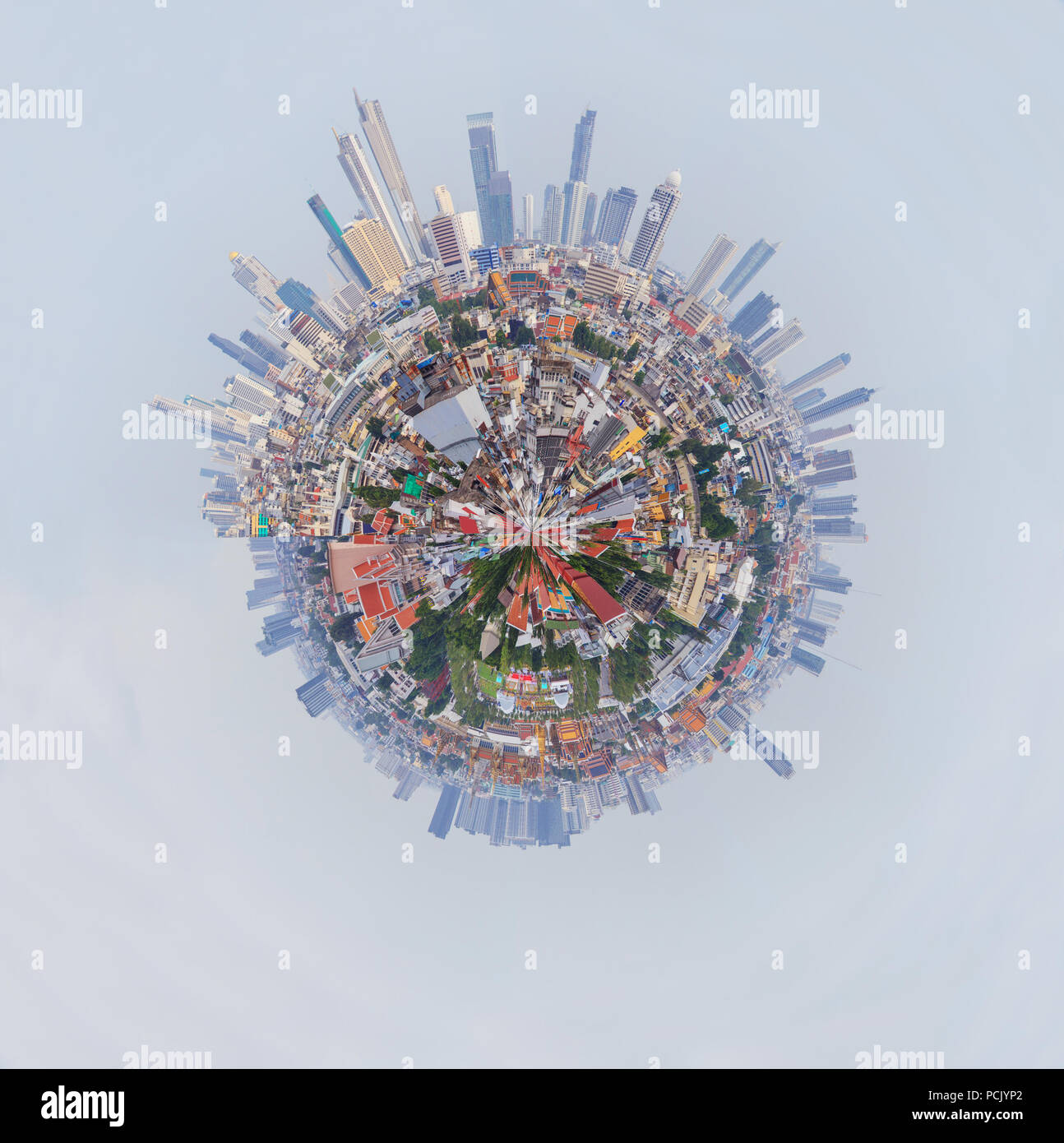 Bangkok city 360° panorama hi-res stock photography and images - Alamy
