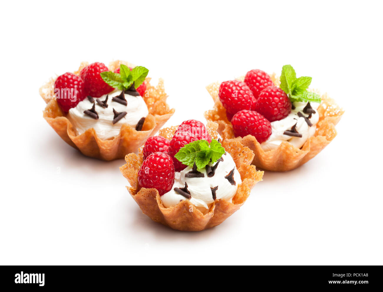Brandy snap dessert hi-res stock photography and images - Alamy
