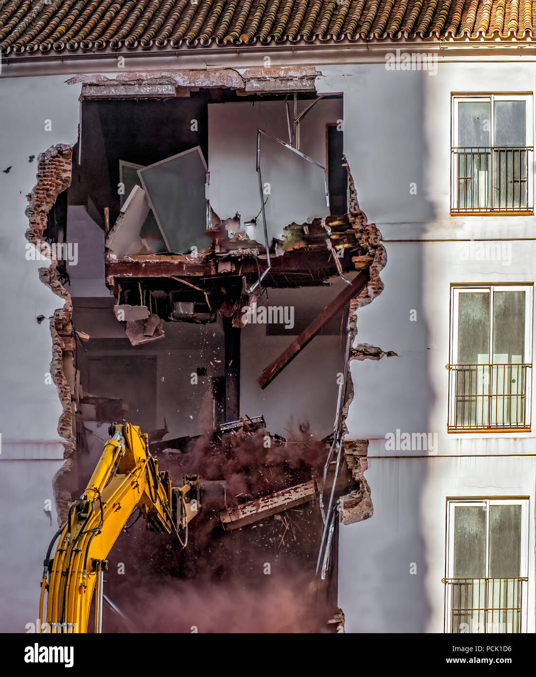 Demolition work background shovel hi-res stock photography and images ...