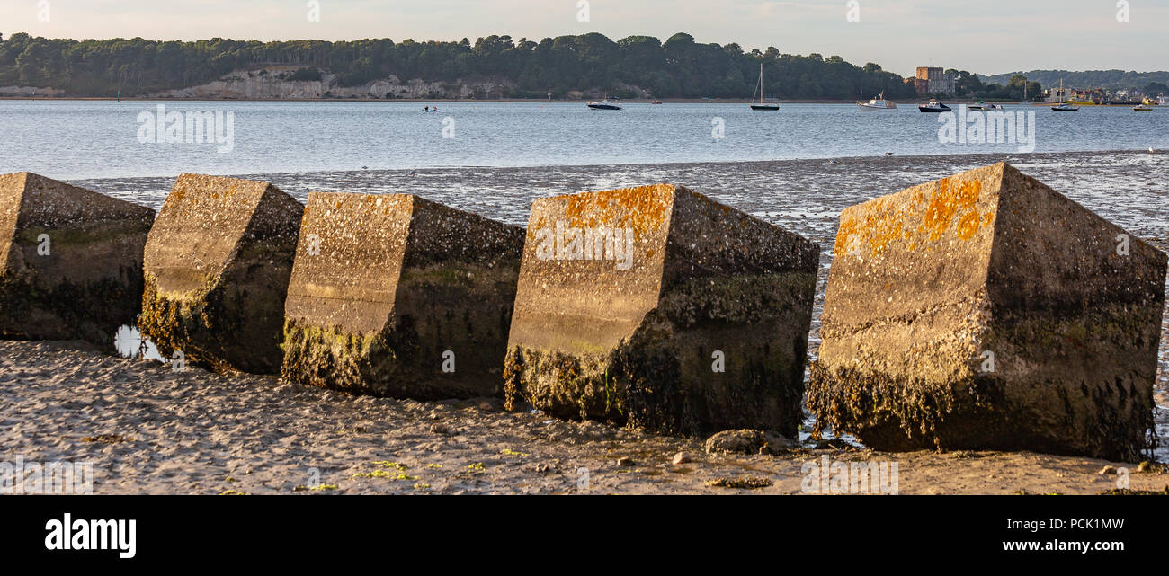 Sunset over Brownsea Island Stock Photo - Alamy