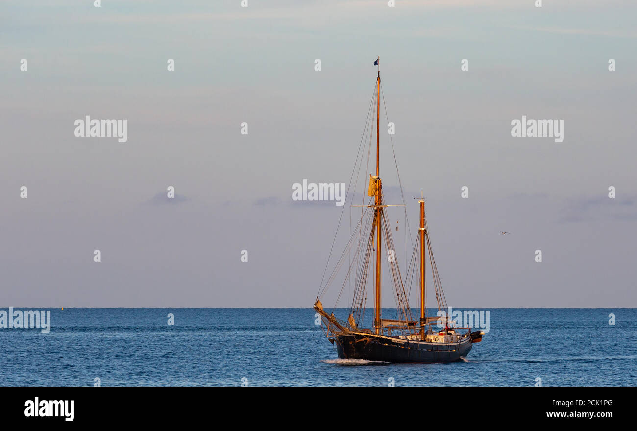 Sunset over Brownsea Island Stock Photo - Alamy