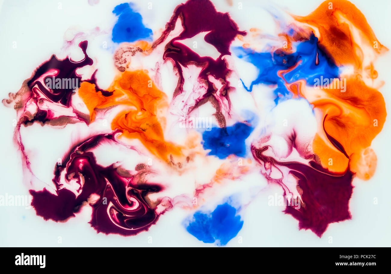 Blue red ink mixing in hi-res stock photography and images - Alamy