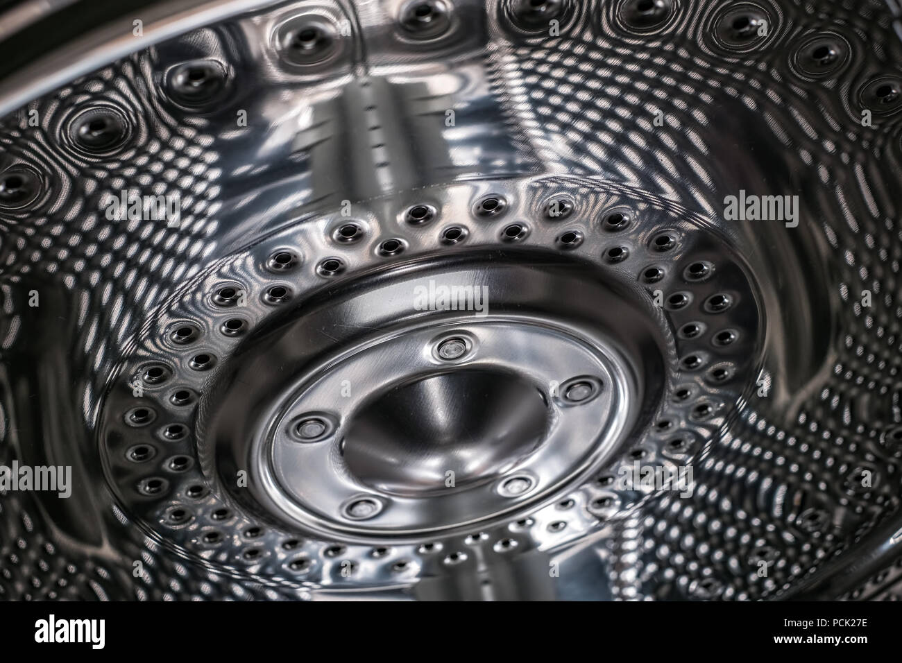 Interior view of a washing machine Stock Photo - Alamy