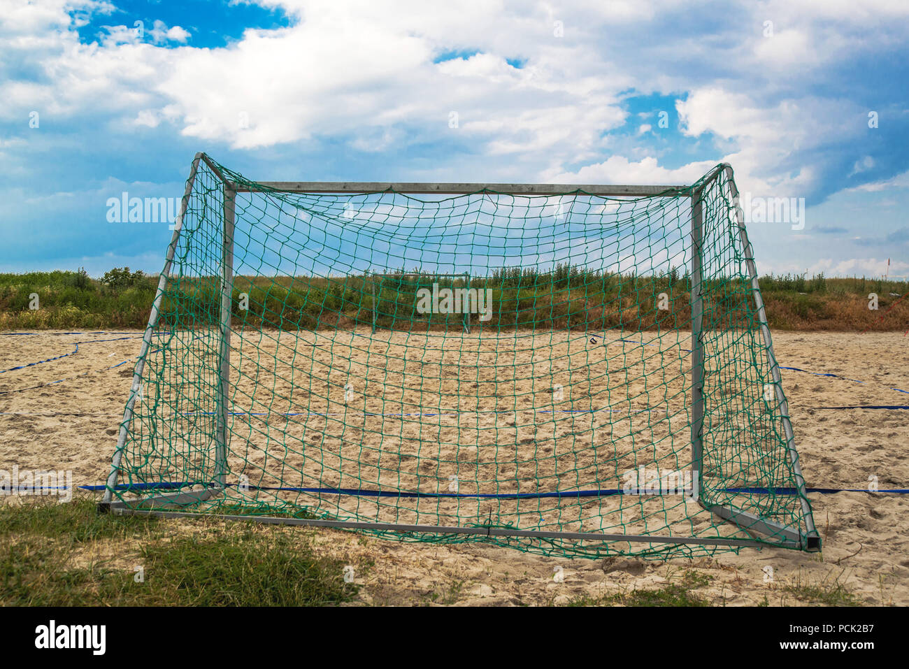 Football pitch beach hi-res stock photography and images - Alamy