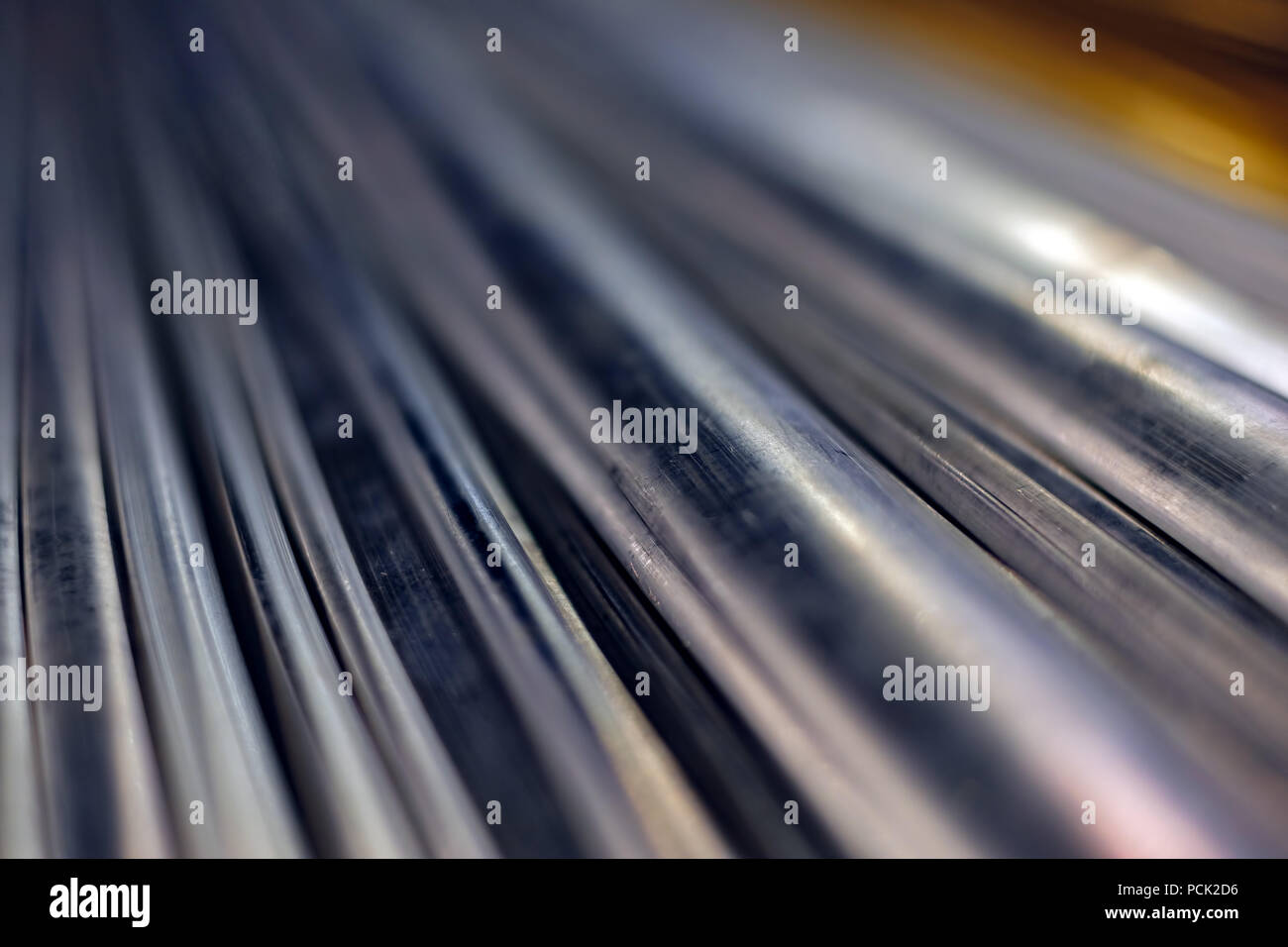 Metal rods background Stock Photo - Alamy