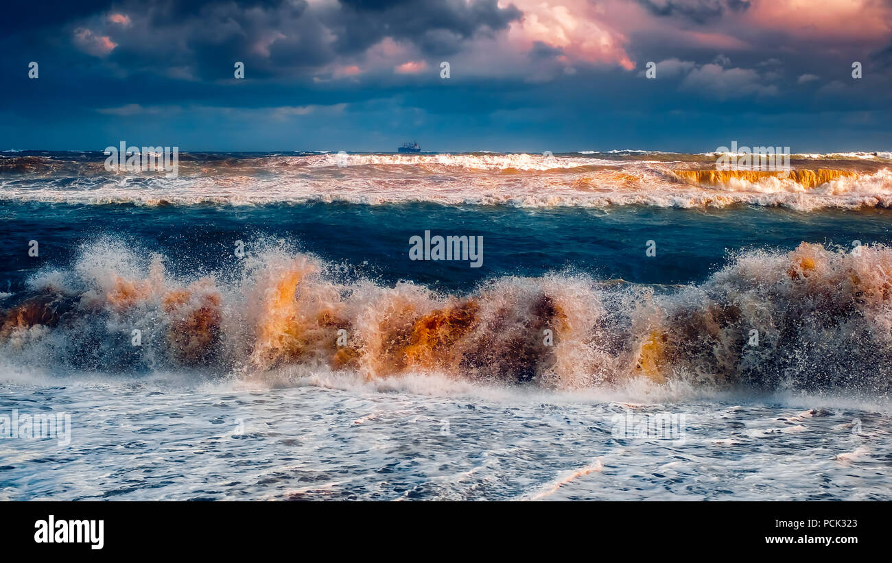 storm at sea Stock Photo - Alamy