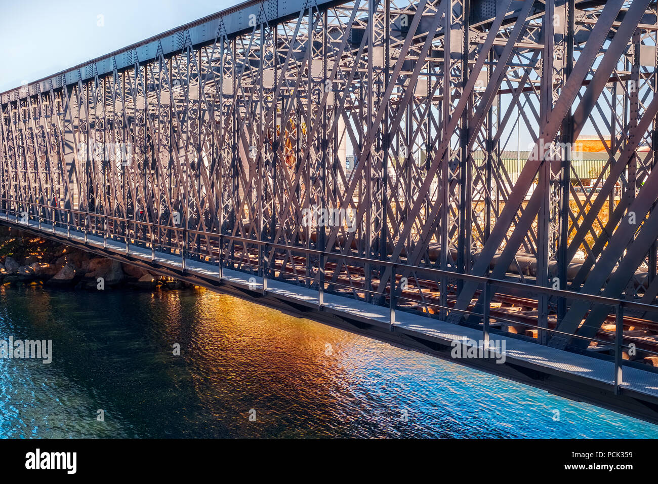 the iron bridge Stock Photo - Alamy