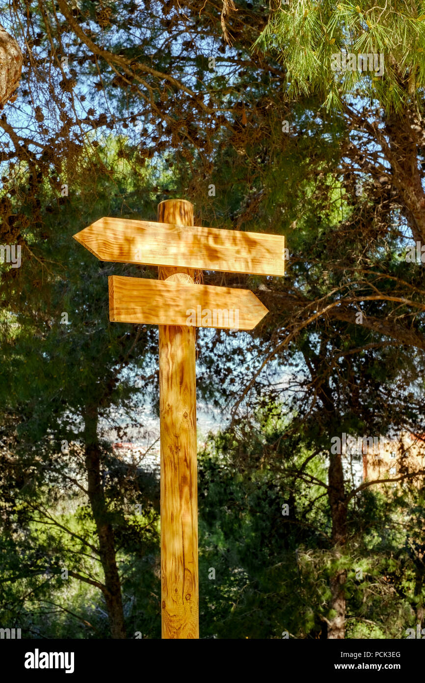 Old Wooden Road Signs Right Stock Photos & Old Wooden Road Signs Right ...