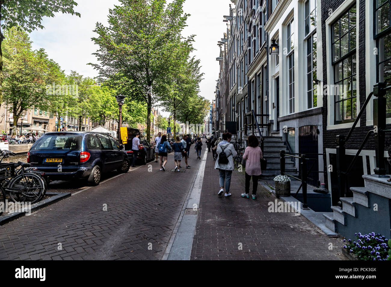 Street view in Amsterdam, Netherlands Stock Photo - Alamy