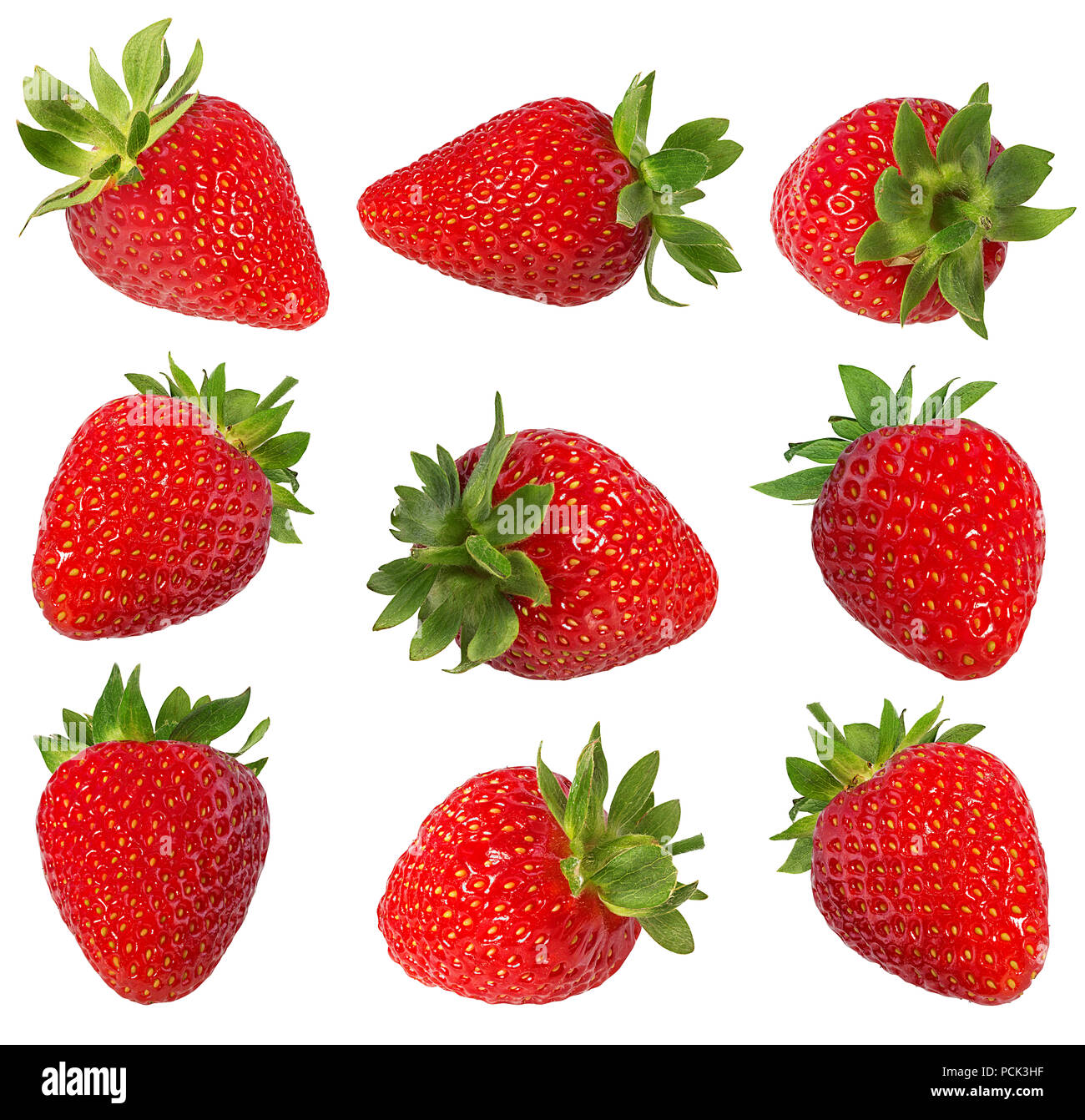 Strawberry isolated on white background Stock Photo - Alamy