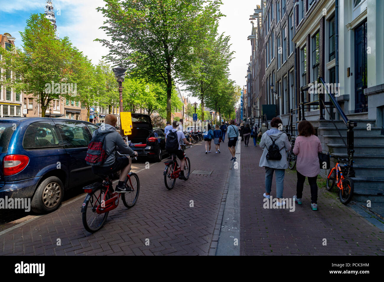 Street view in Amsterdam, Netherlands Stock Photo - Alamy