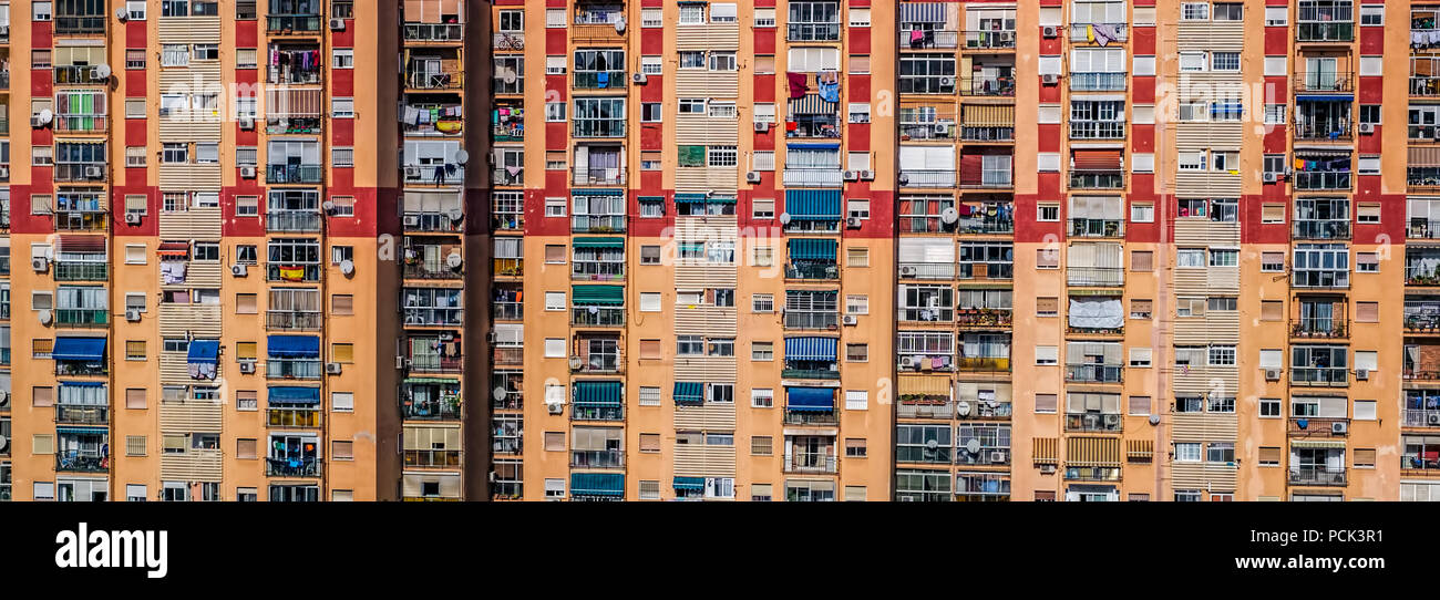 Night windows of the old block of flats hi-res stock photography and ...
