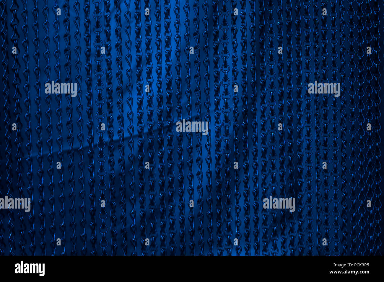 Blue chains background Stock Photo - Alamy