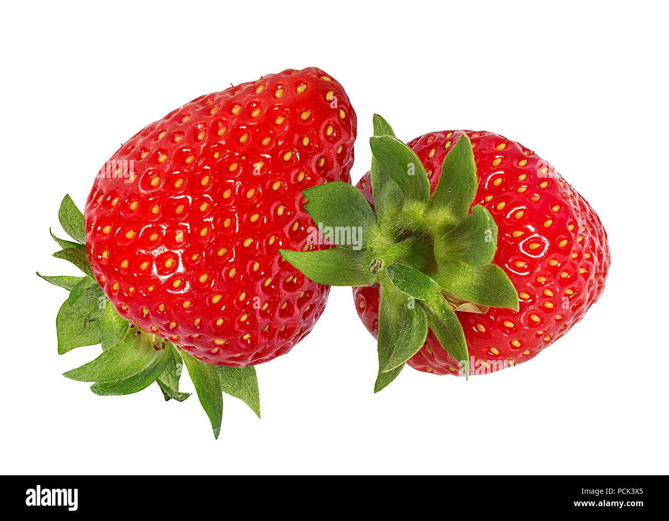 Strawberry isolated on white background Stock Photo - Alamy