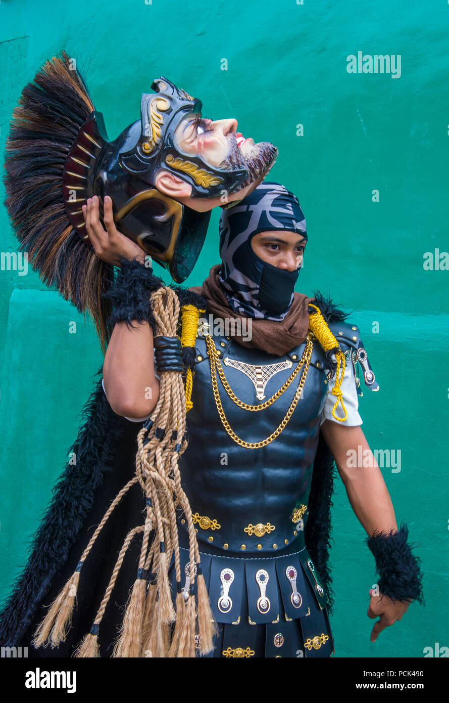 Participant in the Moriones festival in Boac Marinduque island the ...