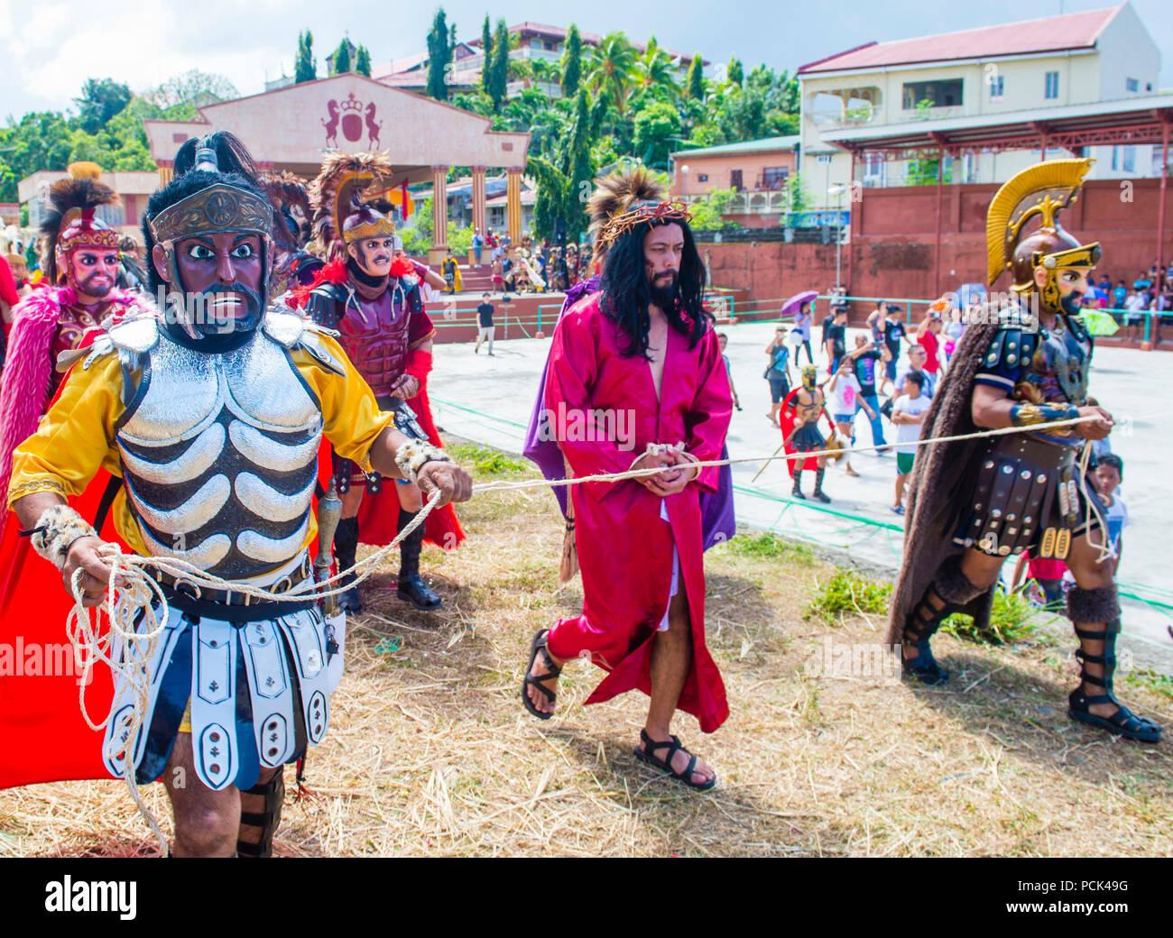 BOAC , PHILIPPINES - MARCH 30 : Participants in the Moriones festival ...