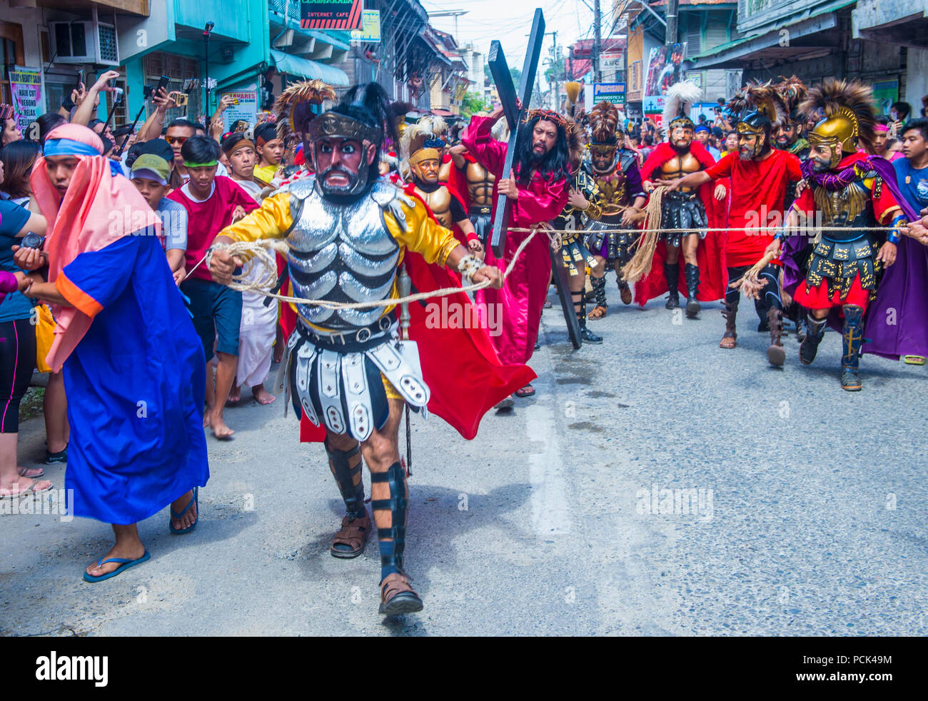 BOAC , PHILIPPINES - MARCH 30 : Participants in the Moriones festival ...