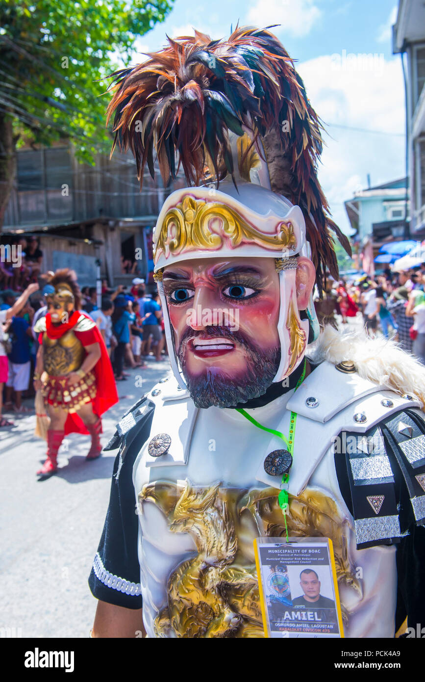 Participant in the Moriones festival in Boac Marinduque island the ...