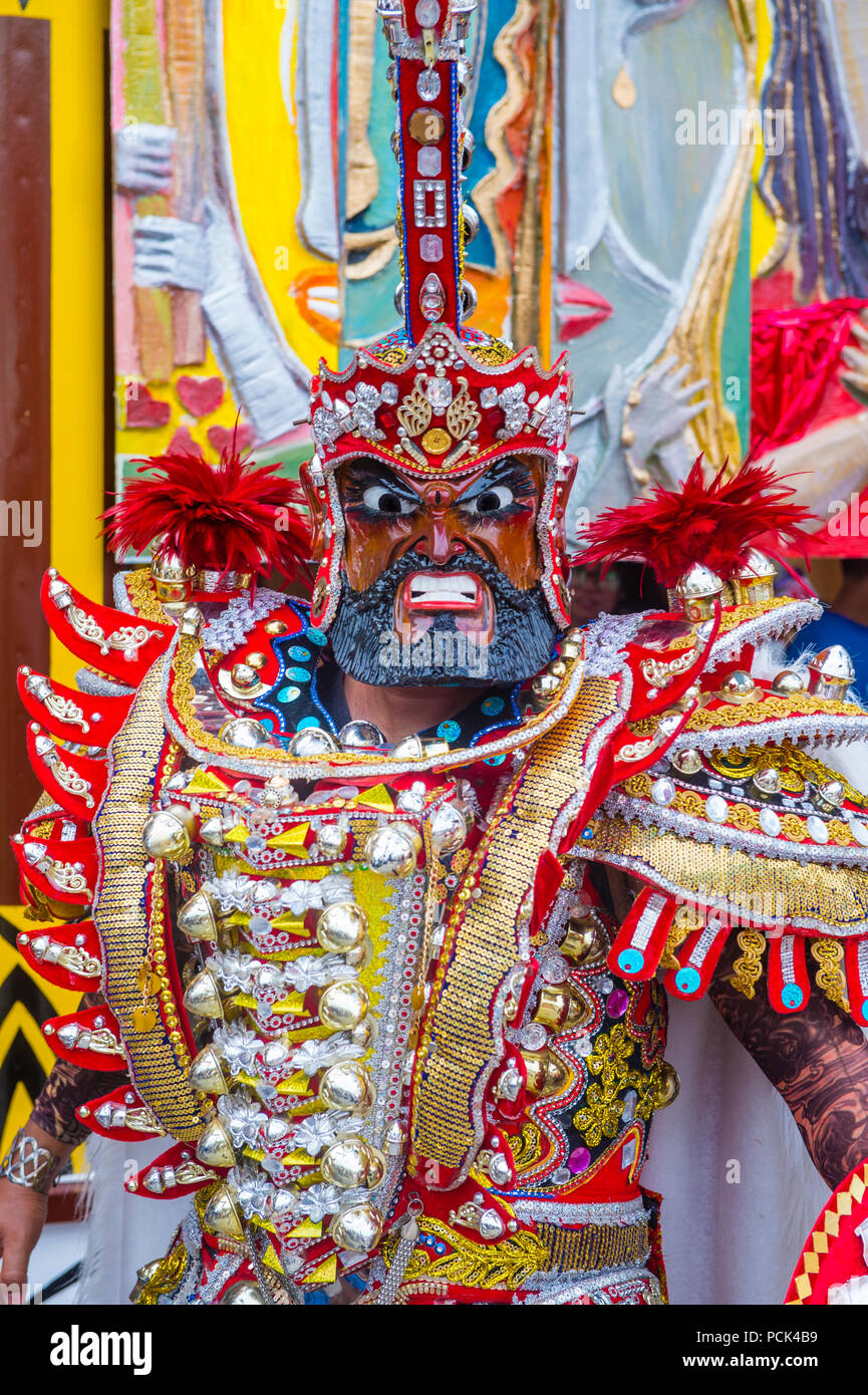 Participant in the Moriones festival in Boac Marinduque island the ...