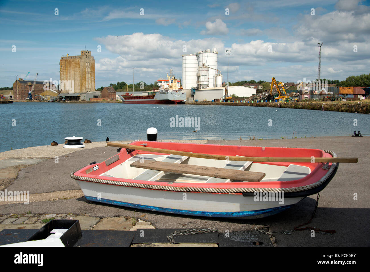 Sharpness Docks,Gloucestershire,UK on the Gloucester to Sharpness Canal ...