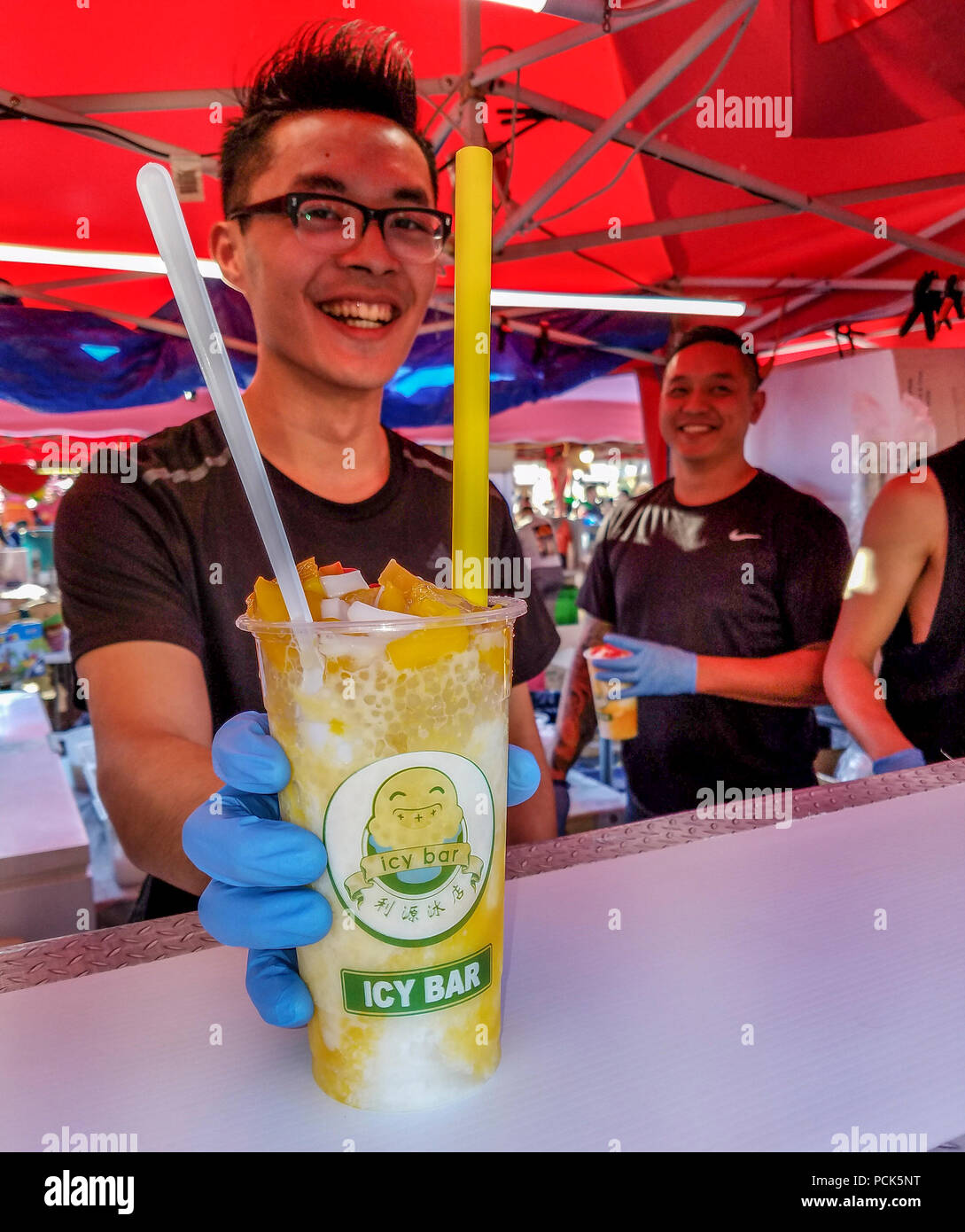 Mango drink at the Richmond Night Market in Richmond, BC, Canada Stock ...