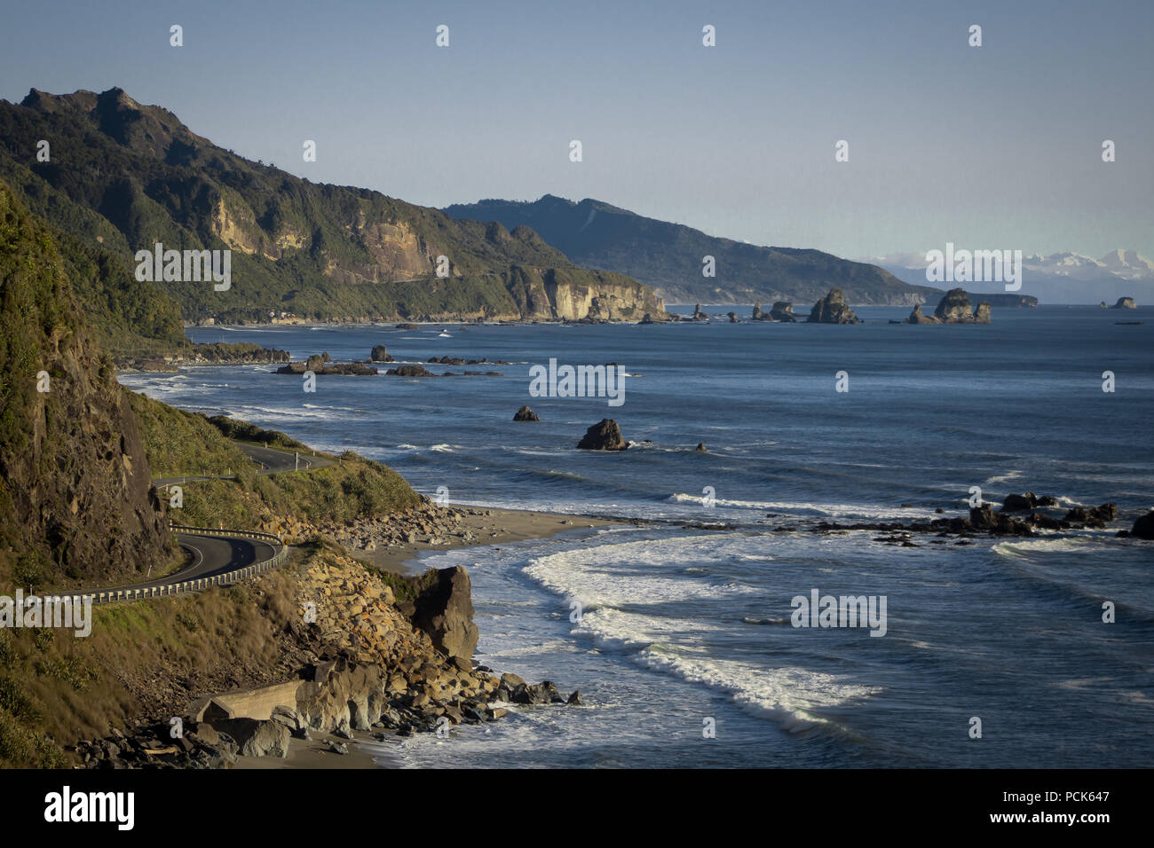 New zealand beach road hi-res stock photography and images - Alamy