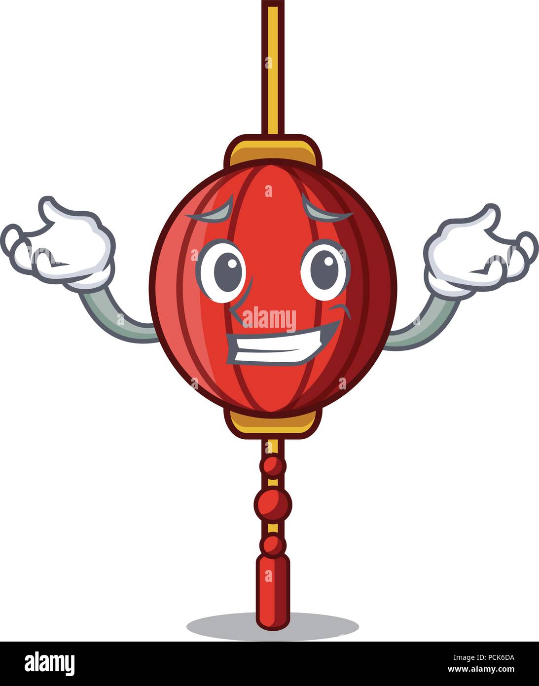 Grinning chinese lantern character cartoon Stock Vector Image & Art - Alamy