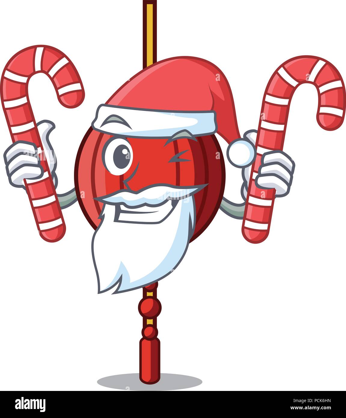 Santa lantern ornament Stock Vector Images - Alamy