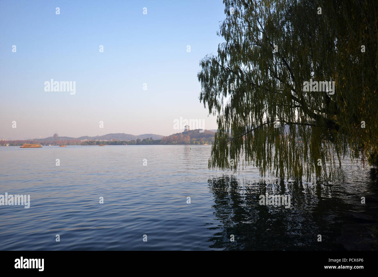 Hangzhou city sunny day famous hi-res stock photography and images - Alamy