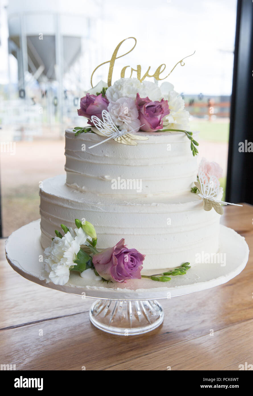 Wedding cake, Australia Stock Photo - Alamy
