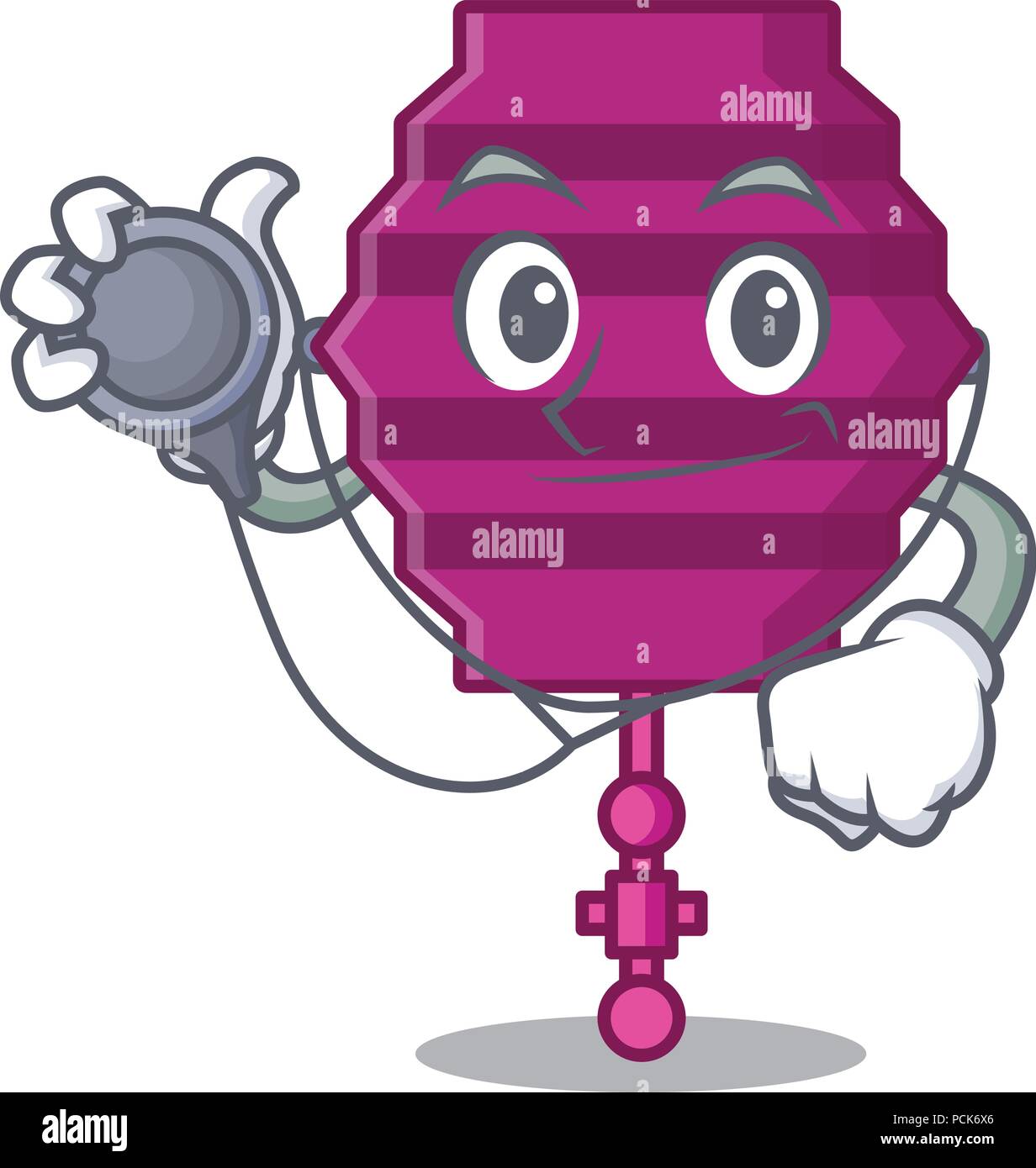 Doctor paper lantern character cartoon Stock Vector Image & Art - Alamy