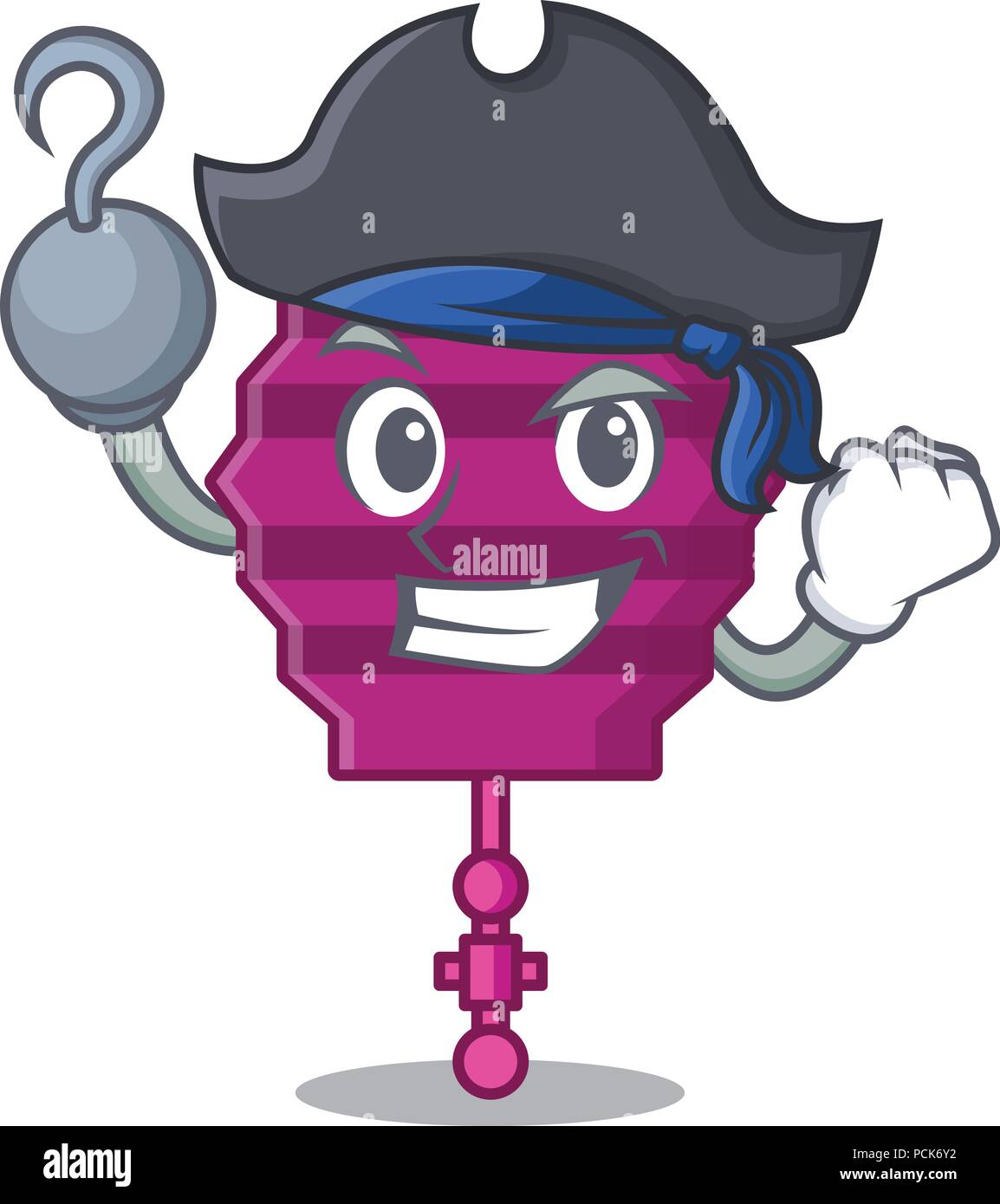 Pirate paper lantern character cartoon Stock Vector Image & Art - Alamy