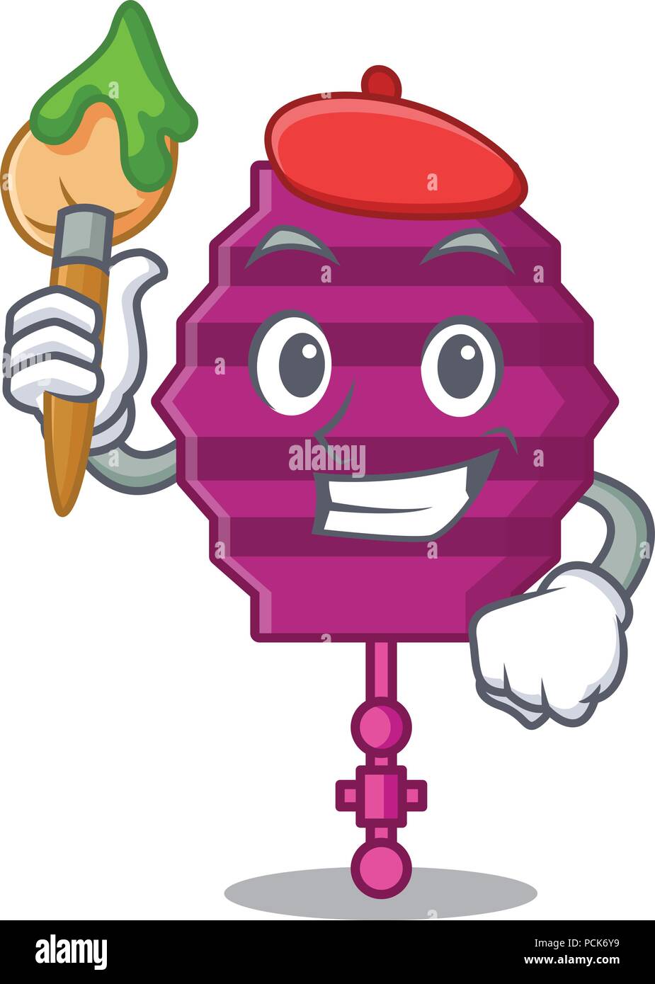 Artist paper lantern character cartoon Stock Vector Image & Art - Alamy