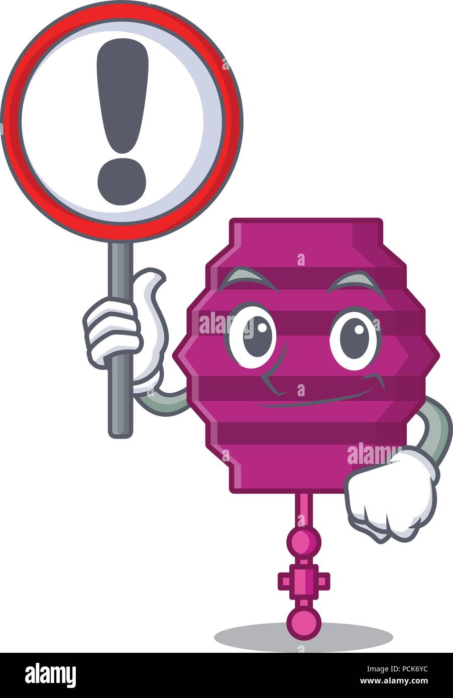 With sign paper lantern character cartoon Stock Vector Image & Art - Alamy