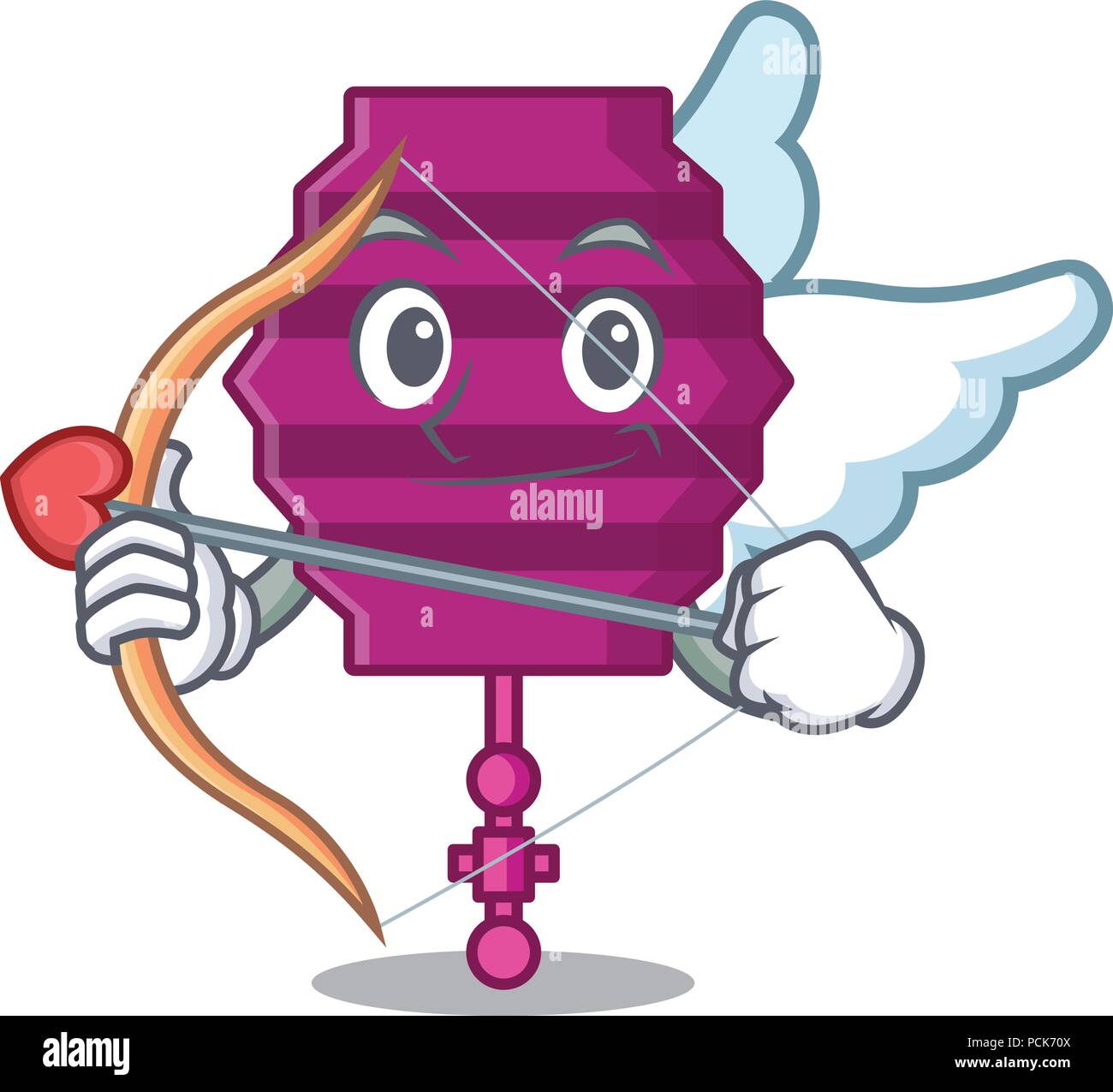 Cupid paper lantern character cartoon Stock Vector Image & Art - Alamy