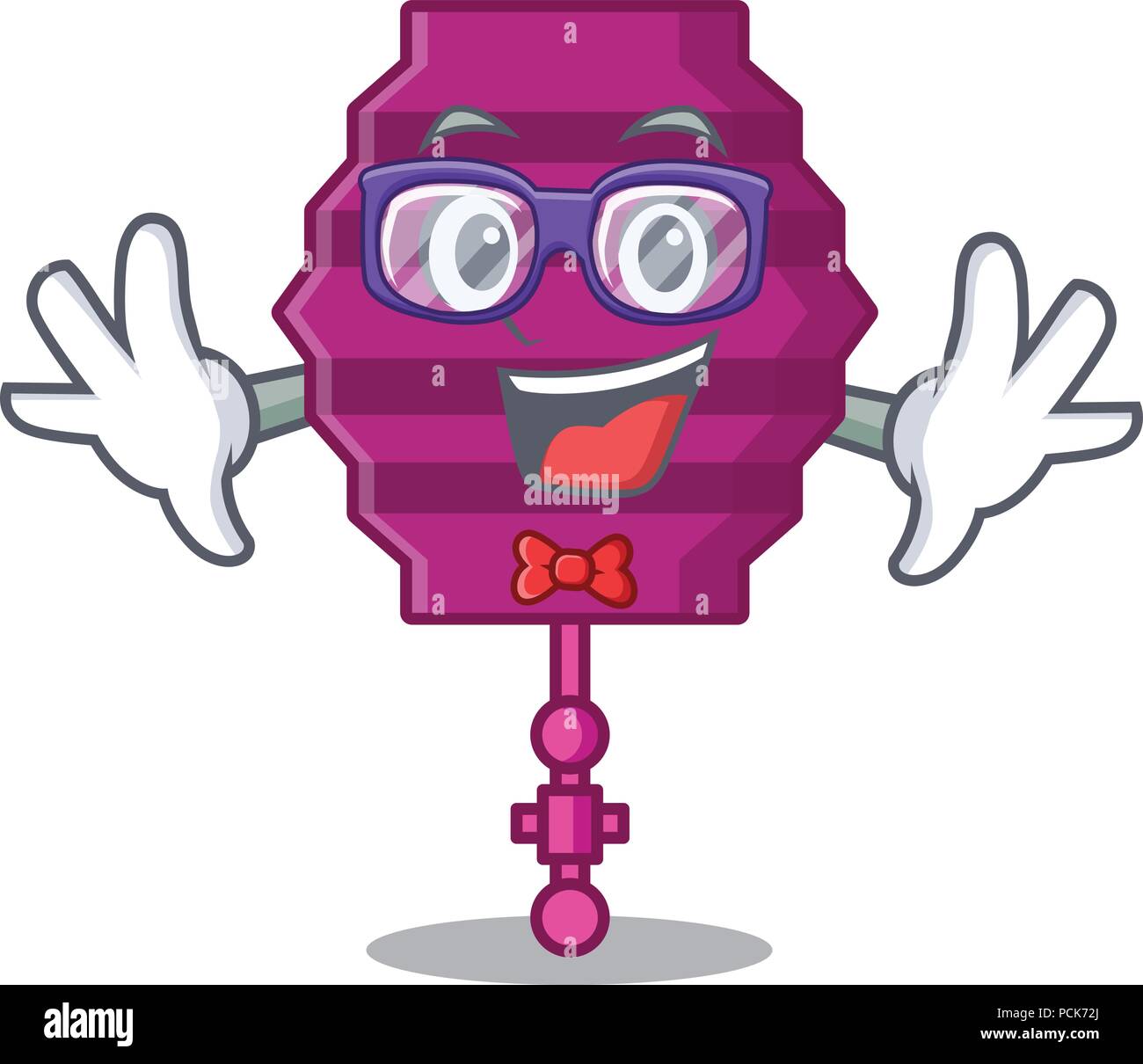 Geek paper lantern character cartoon Stock Vector Image & Art - Alamy