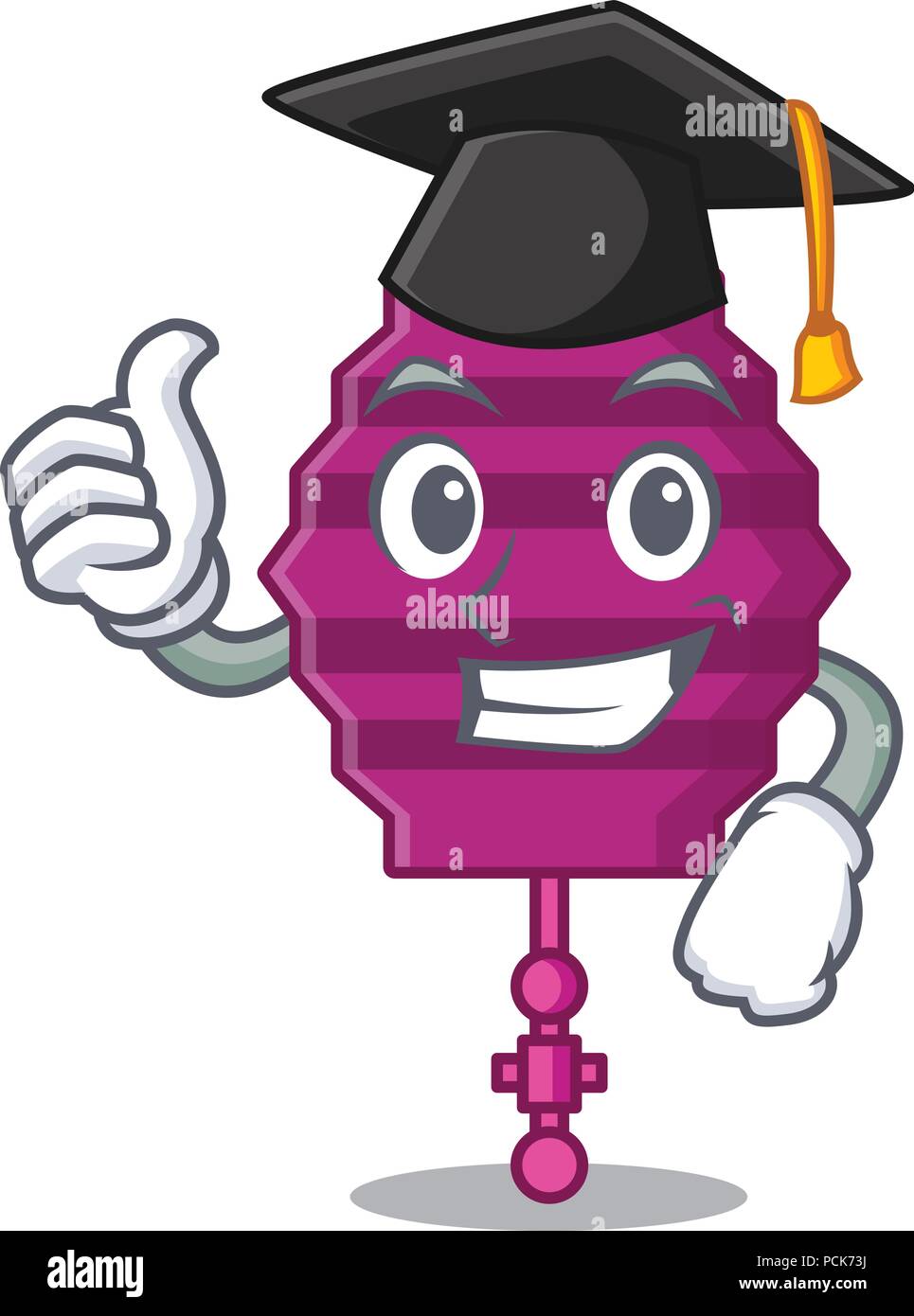 Graduation paper lantern character cartoon Stock Vector Image & Art - Alamy