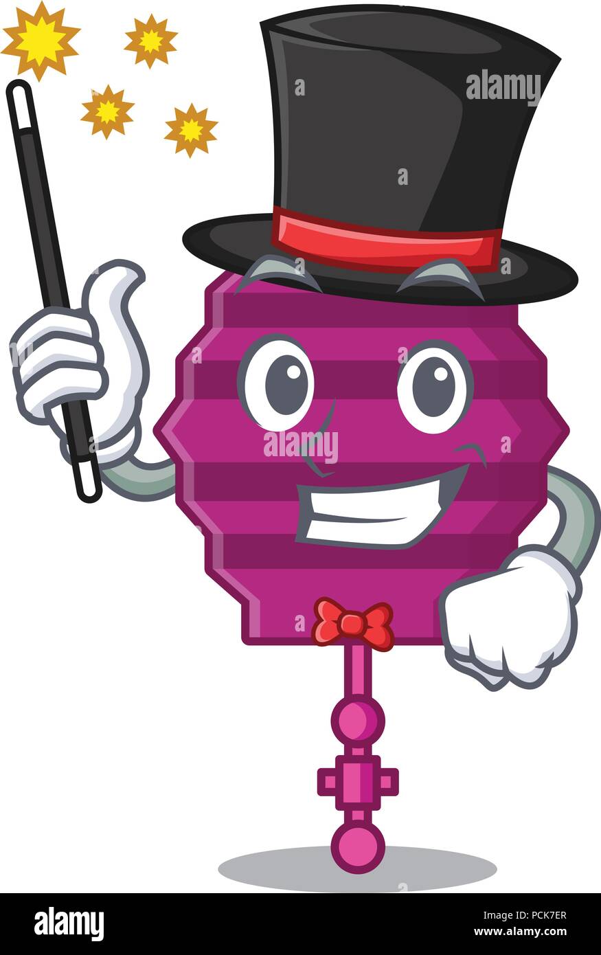 Magician paper lantern mascot cartoon Stock Vector Image & Art - Alamy