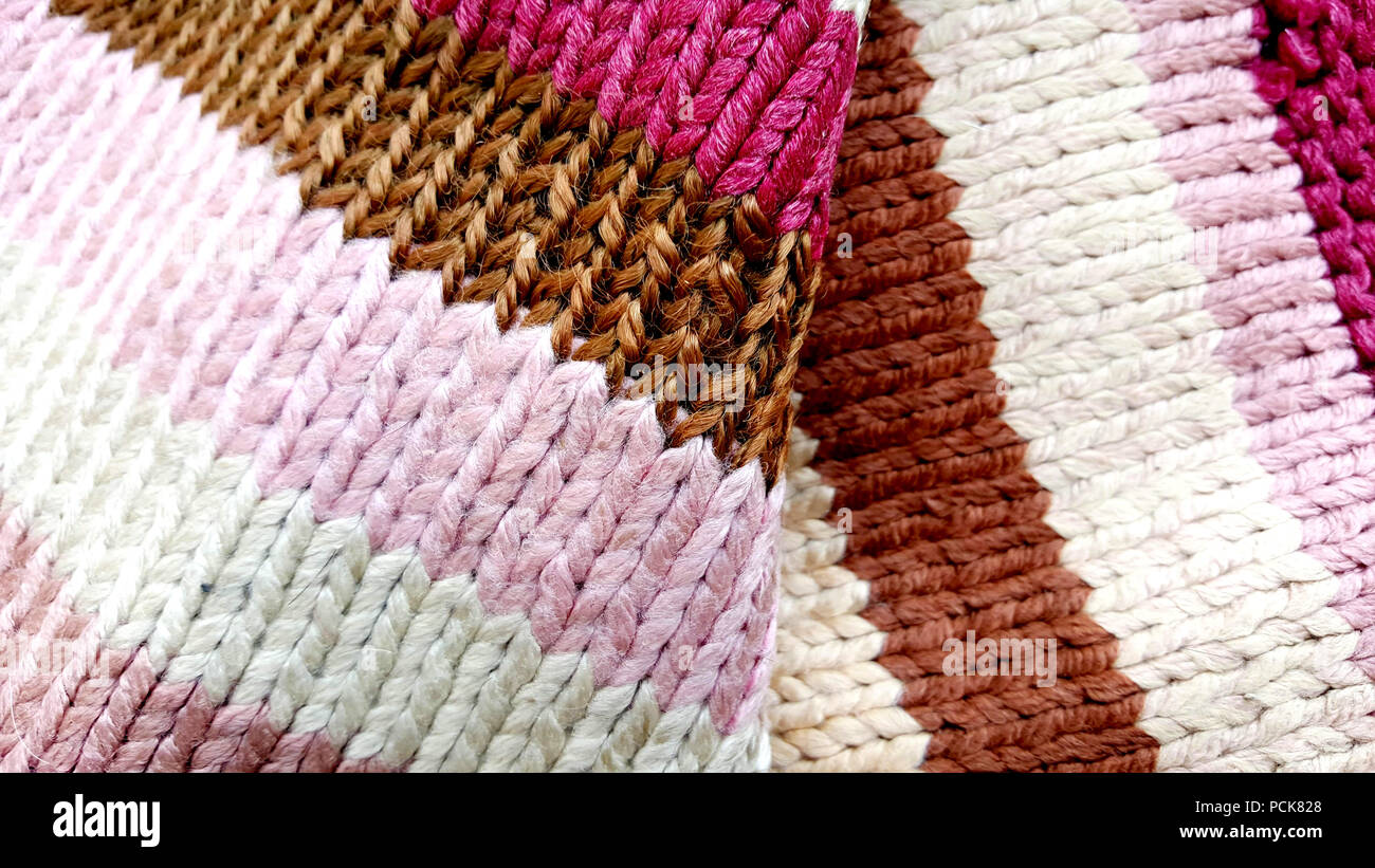 colorful woven fabric, texture of a tekstile, image of a Stock Photo ...